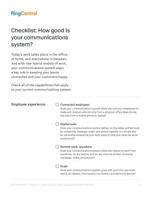 Checklist: How good is your communications system? | DemandTalk