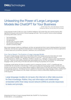 Unleashing Power of Large Language Model like ChatGPT for Business ...