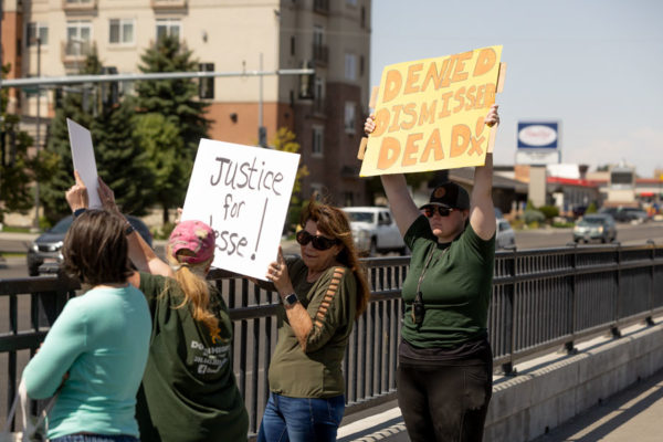 'Justice for Jesse': Protest by husband's widow to raise awareness ...