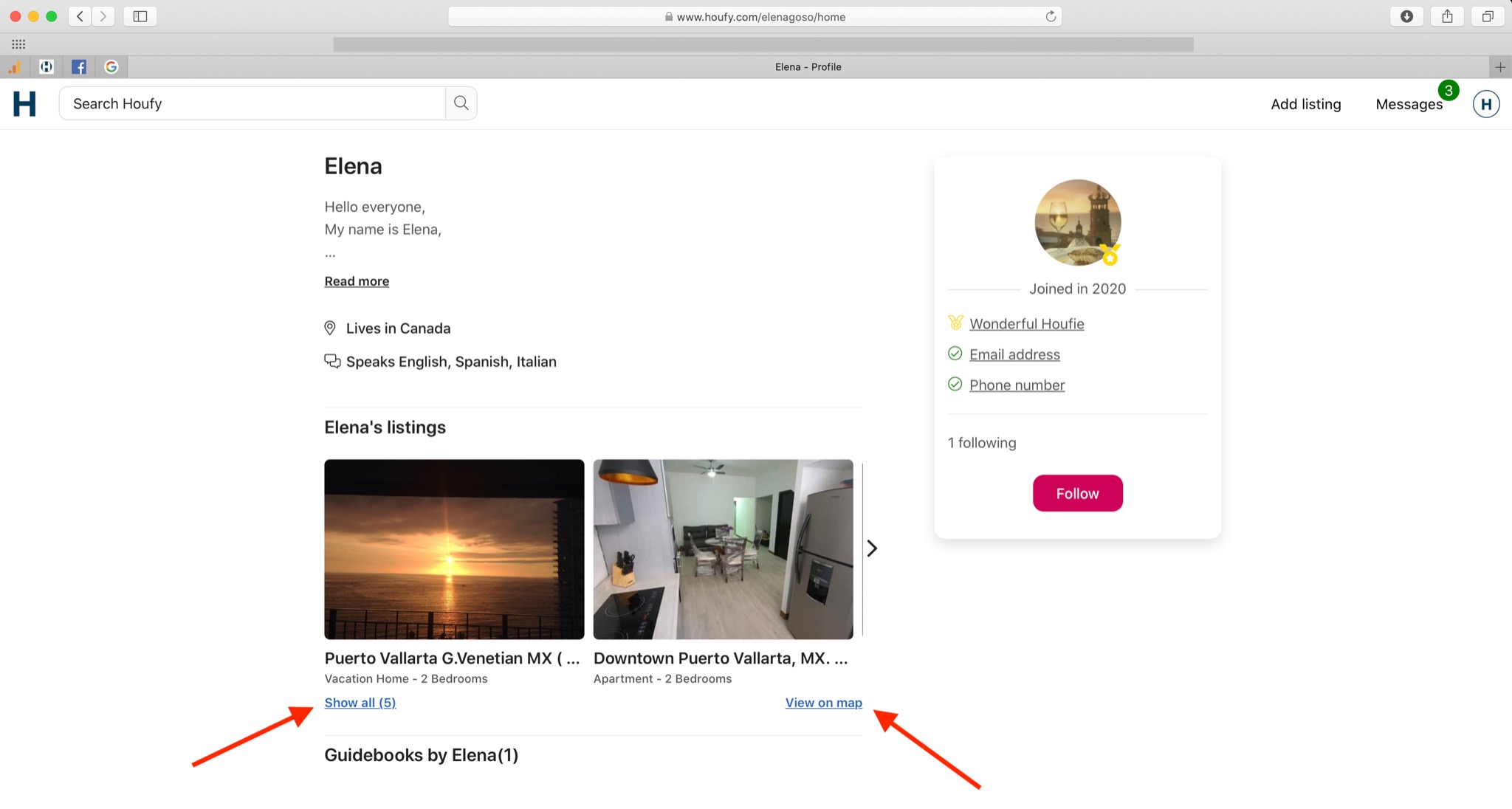 How Can I Get My Complete Listings In One Link To Share It 