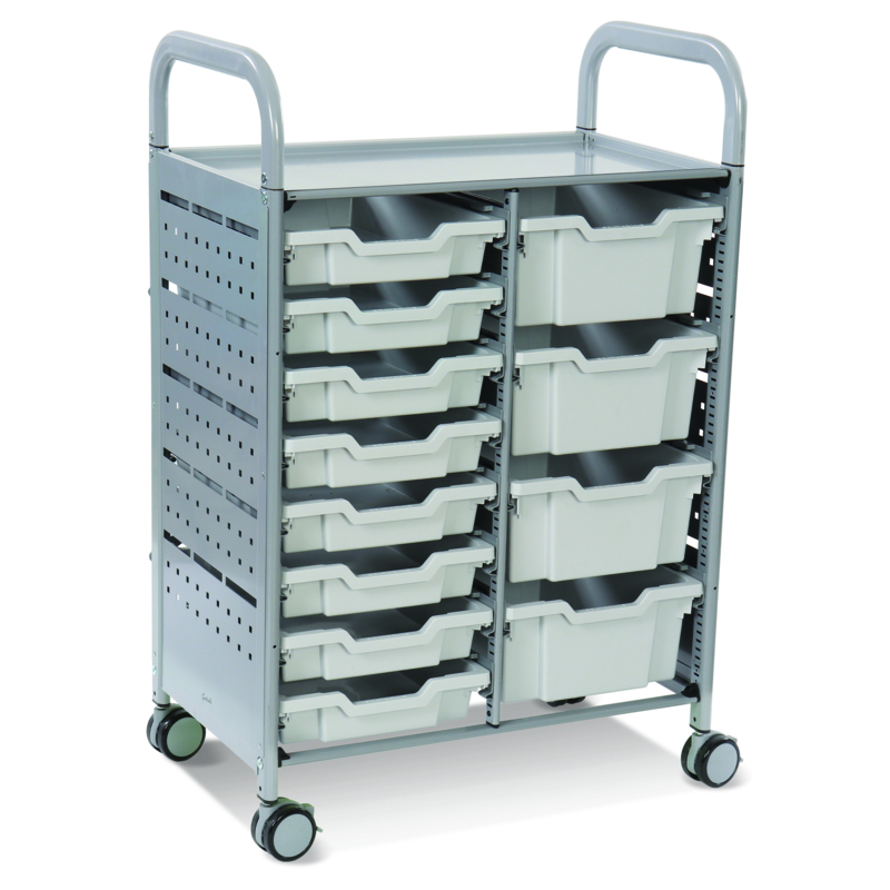 Callero STEAM Double Trolley 8 Shallow & 4 Deep Trays - Gratnells Ltd.