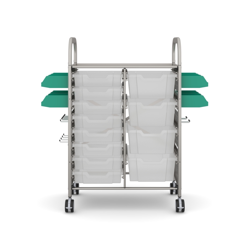 Callero STEAM Double Trolley 8 Shallow & 4 Deep Trays - Gratnells Ltd.
