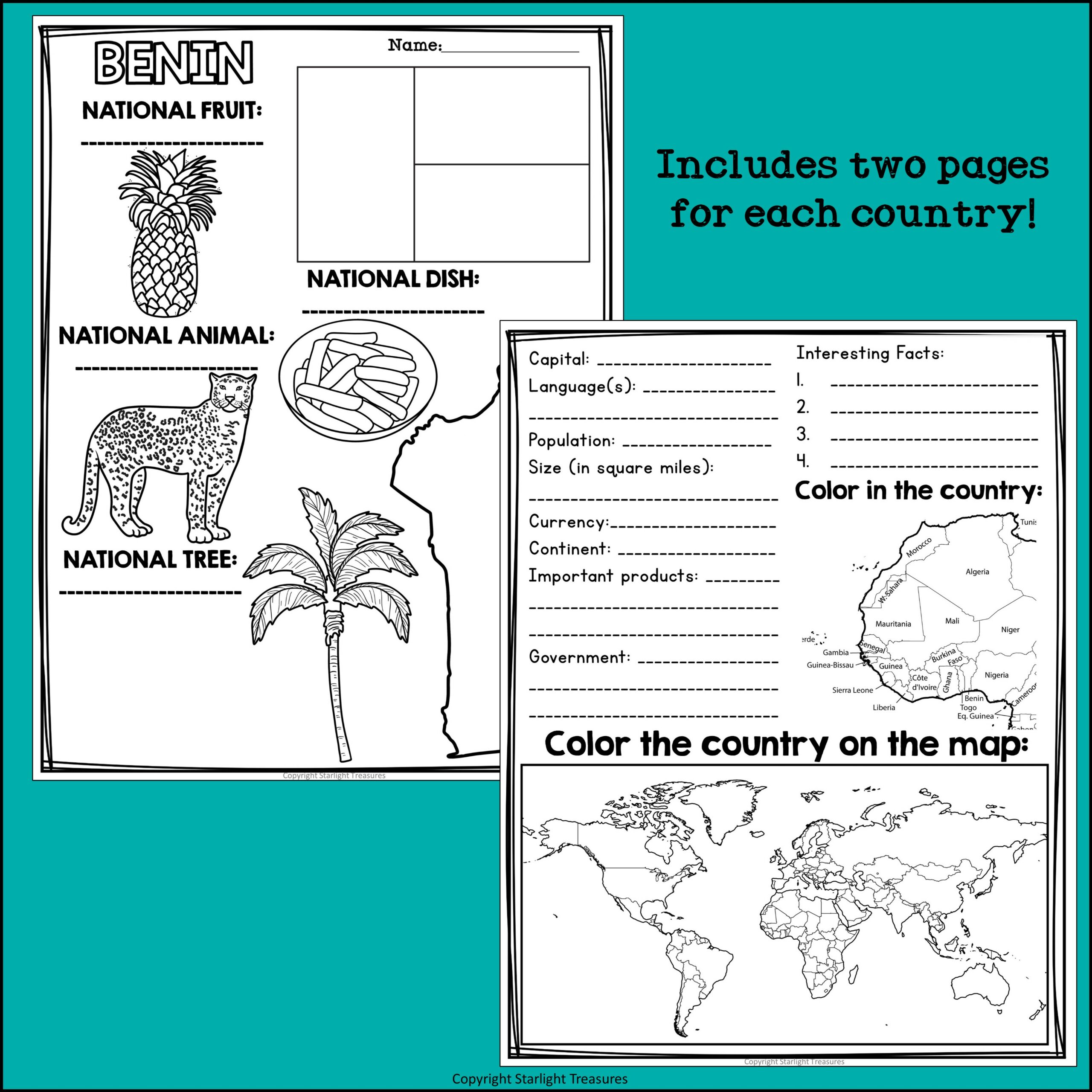 Africa Countries Research Posters - African Country Research Project ...