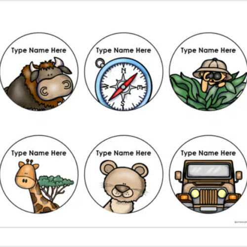 Welcome To Our Classroom Door Sign Display Jungle Safari Theme Editable ...