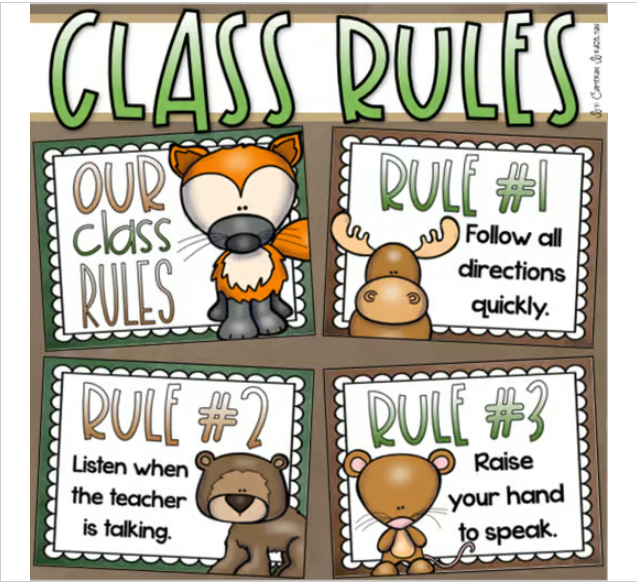 Classroom Rules Posters EDITABLE Back to School Woodland Animals Theme ...