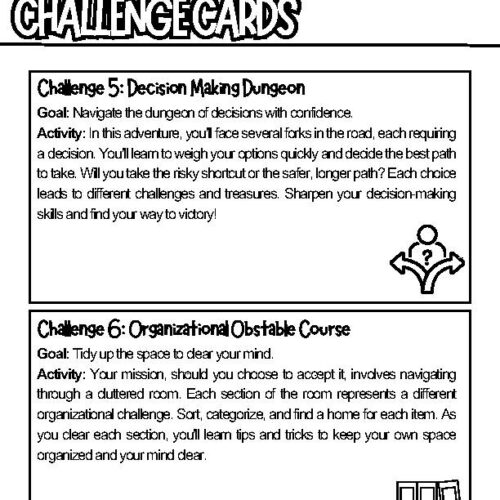 Executive Functioning Challenge Cards Activity Pack Overview - Classful