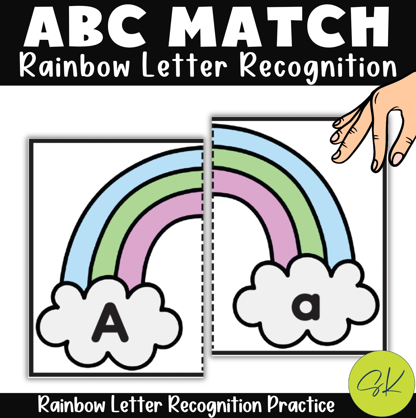 Rainbow Letter Recognition Practice | A-Z Letter Matching - Classful