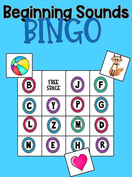 Beginning Sounds Bingo - Classful