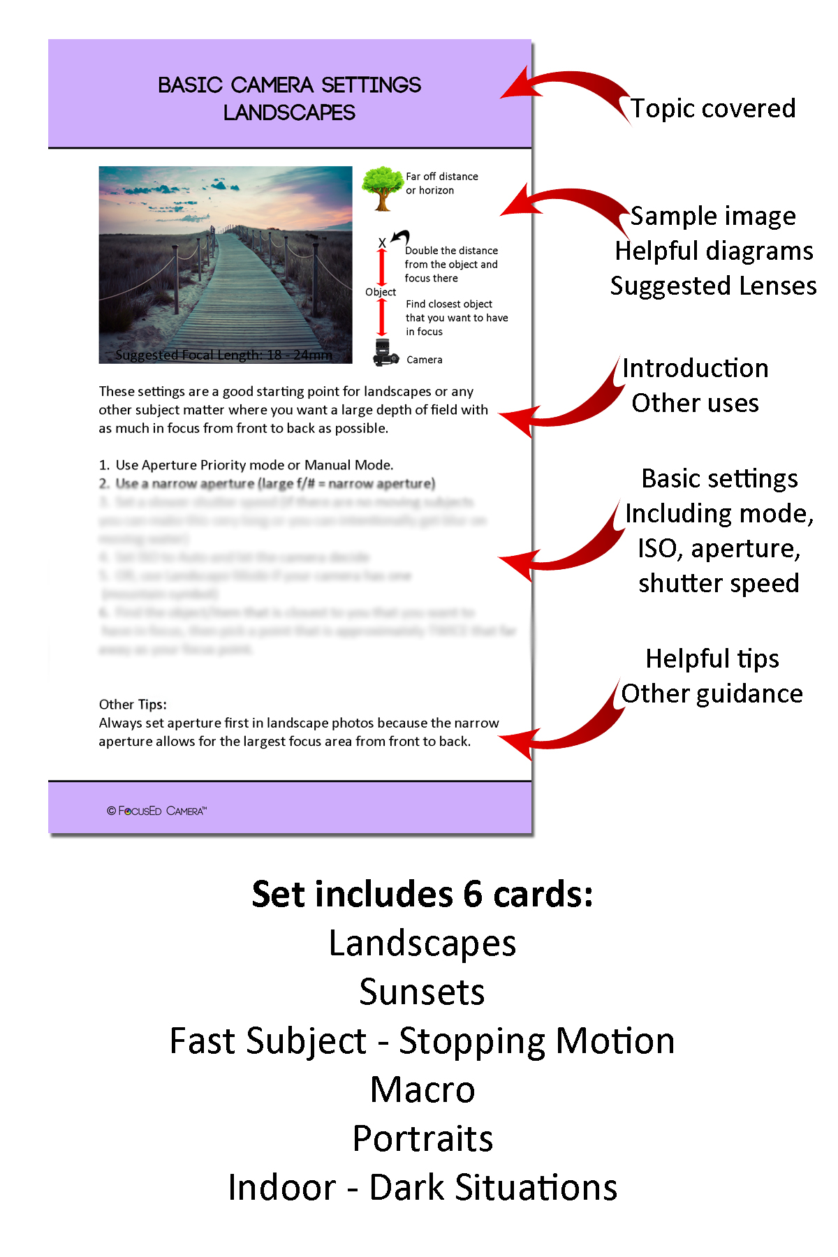 Basic Camera Settings Cheat Sheets for Beginner Photographers - Classful