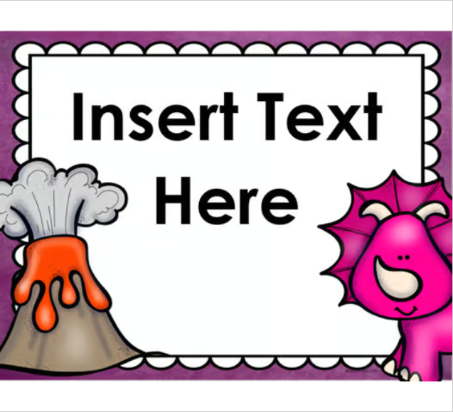 Welcome To Our Classroom Door Sign Display Dinosaur Dino Theme Editable ...