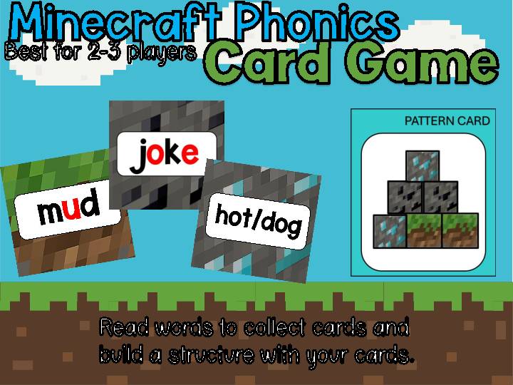 Minecraft Reading Card Game - Classful