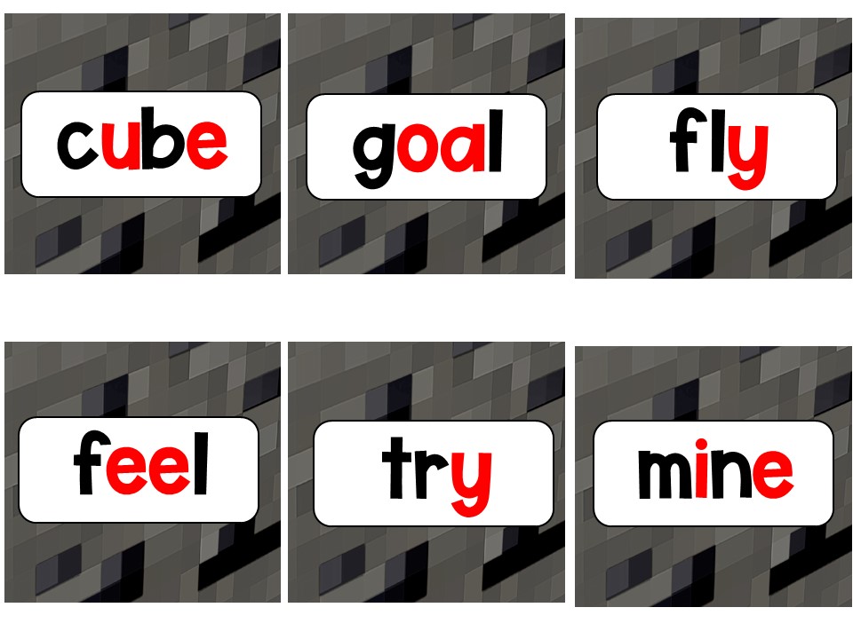 Minecraft Reading Card Game - Classful