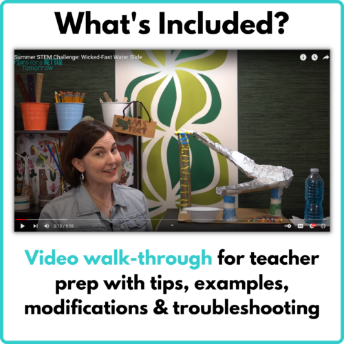 Summer STEM or End of the Year STEM Activity - Water Slide STEM ...