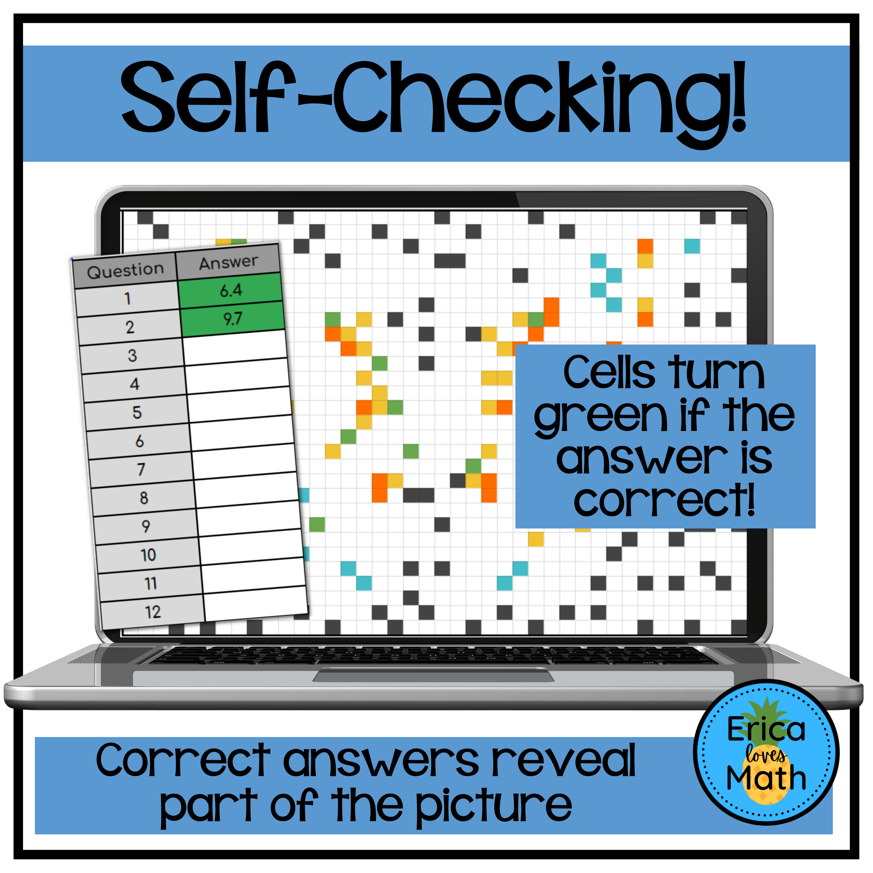 Right Triangle Trig Ratios Digital Pixel Art Activity - Classful