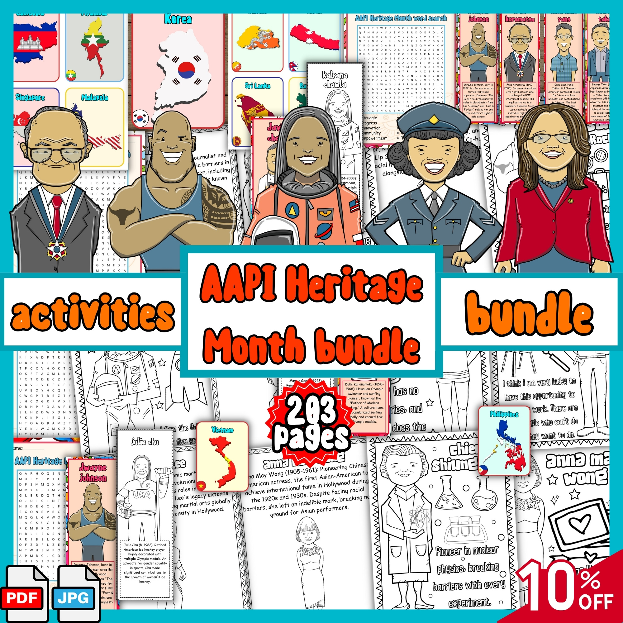 AAPI Heritage Month activities bundle-Asian American Pacific Islander ...