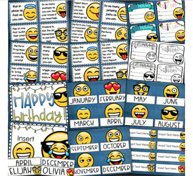 Emoji Theme Classroom Management Decor Bundle (Posters, Rules ...