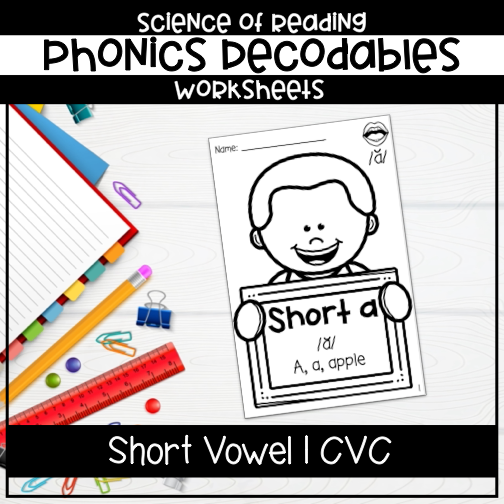 Decodable Reader | CVC | Literacy Centers Decodables - Classful