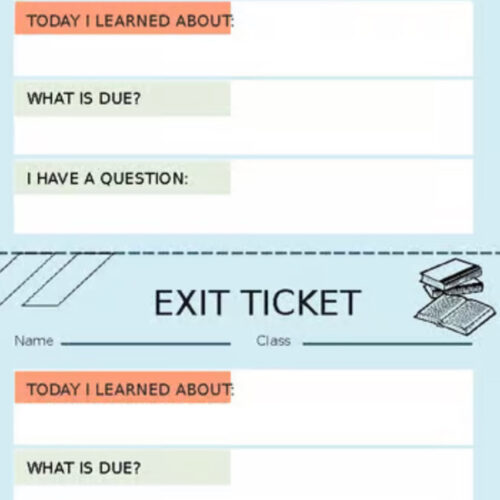 Exit Slip Bundle for Behaviors and Lessons! - Classful