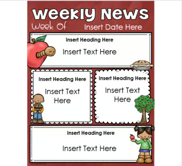 Weekly Newsletter Template Editable Apple Theme - Classful