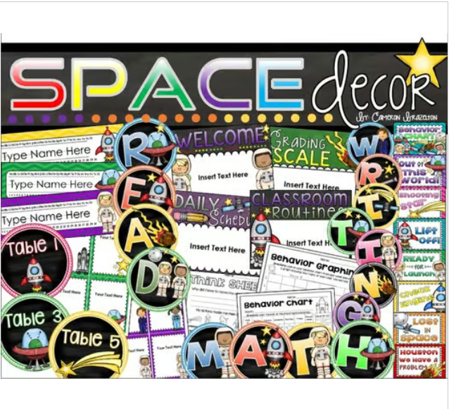 Outer Space Classroom Decorations and Management Mega Bundle - Classful