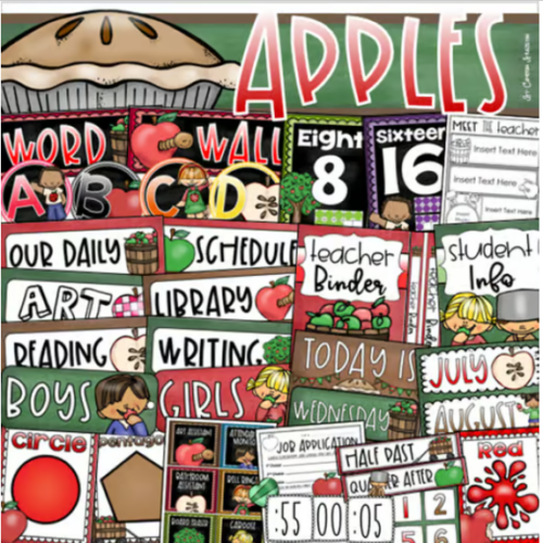 Apple Theme Classroom Decorations and Management Mega Bundle - Classful