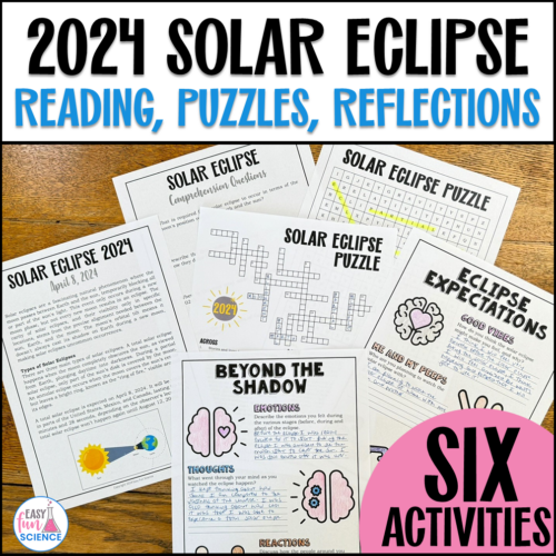 Solar Eclipse 2024- Total Solar Eclipse Activities for Middle and High ...