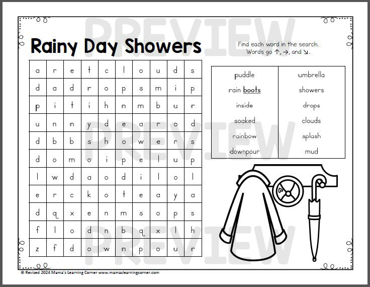April Word Search Packet - April Fool's, Arbor Day, Library, Farm ...