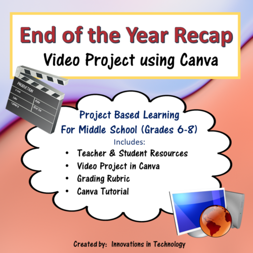 End of the Year Recap - Video Project using Canva - Classful