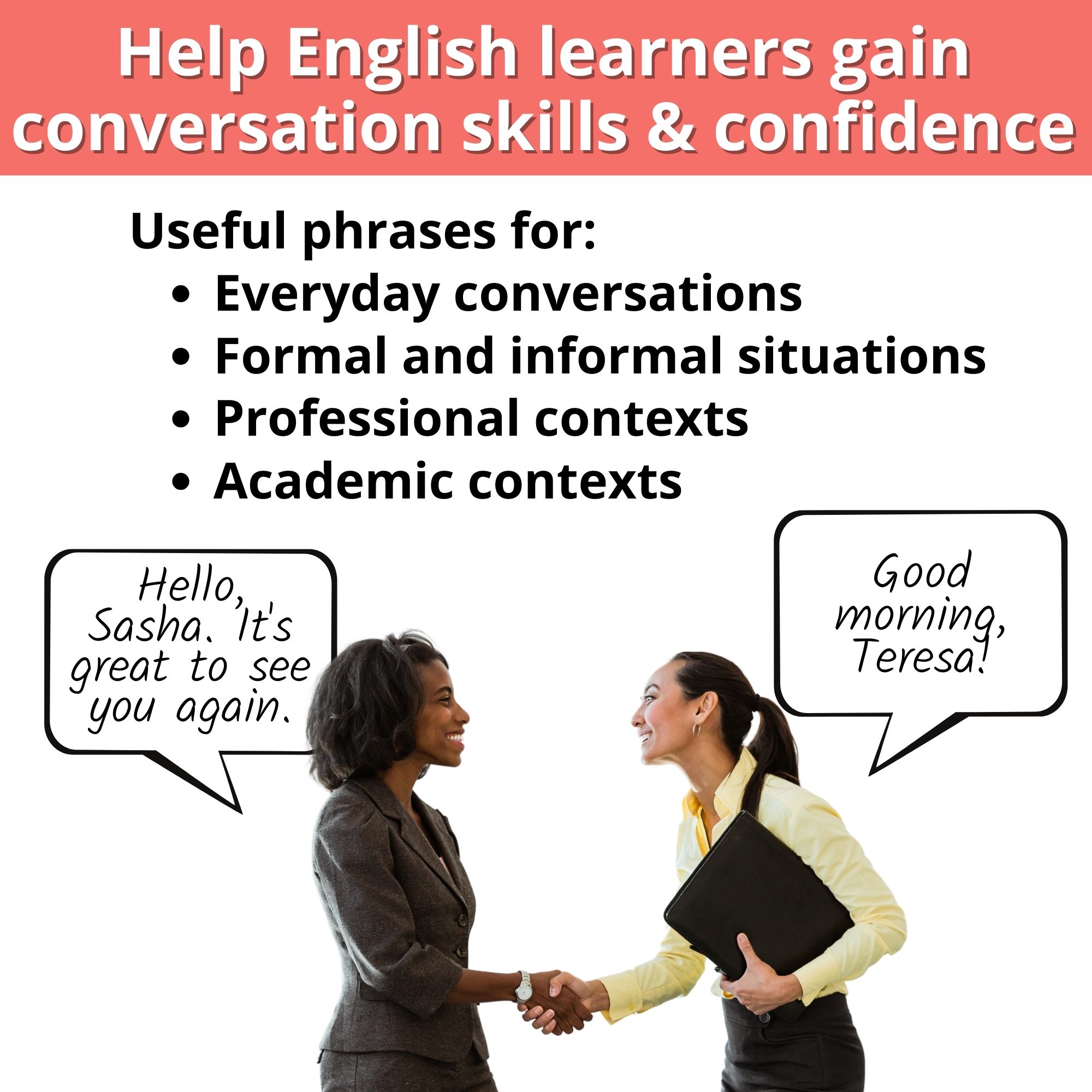 Speaking Activities for Adult ESL and High School ELL Newcomers ...