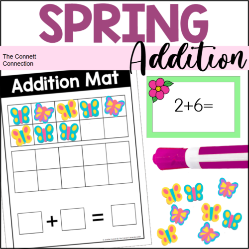 Spring Addition Math Stations - Classful