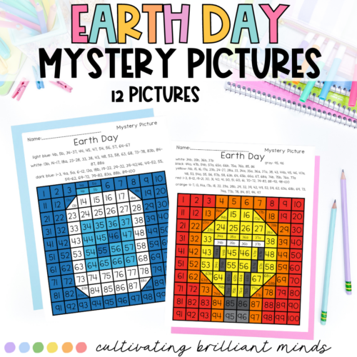 Earth Day Math Mystery Picture | 100 Chart | April | Mystery Picture ...