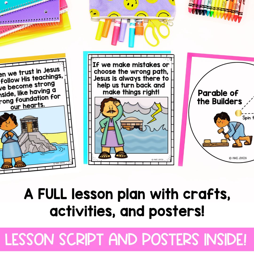 Sunday School Lessons | Parables Bible Study for Kids | Wise & Foolish ...