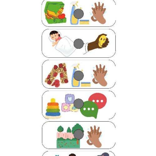 Child Care and Daycare Visual Schedule for Early Childhood or Special ...