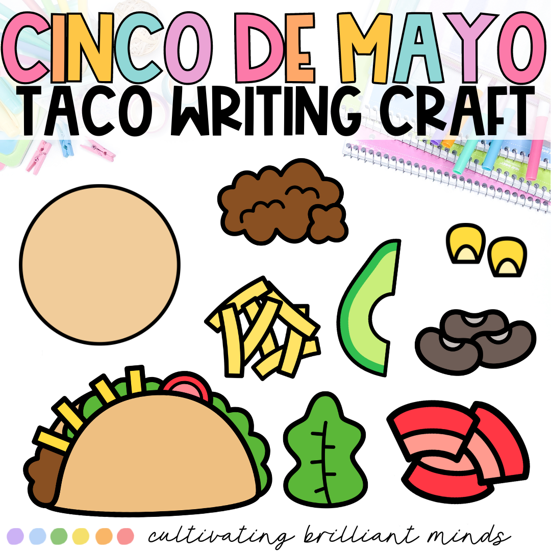 Cinco de Mayo Taco Writing Crafts | May | Cinco de Mayo Activities ...