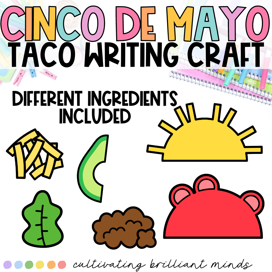 Cinco de Mayo Taco Writing Crafts | May | Cinco de Mayo Activities ...