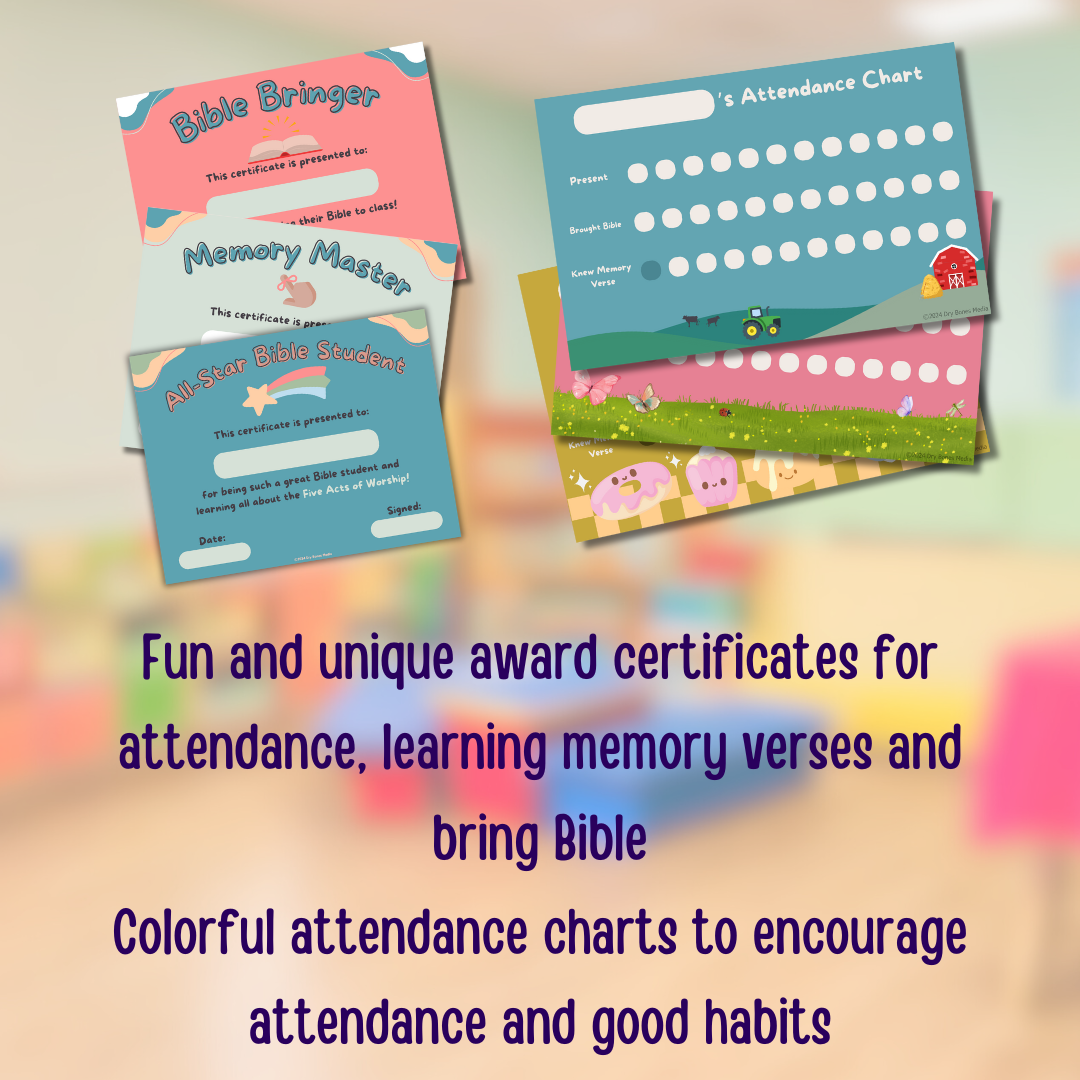 5 Acts of Worship Toddler - PreK Bible Class Curriculum - Classful