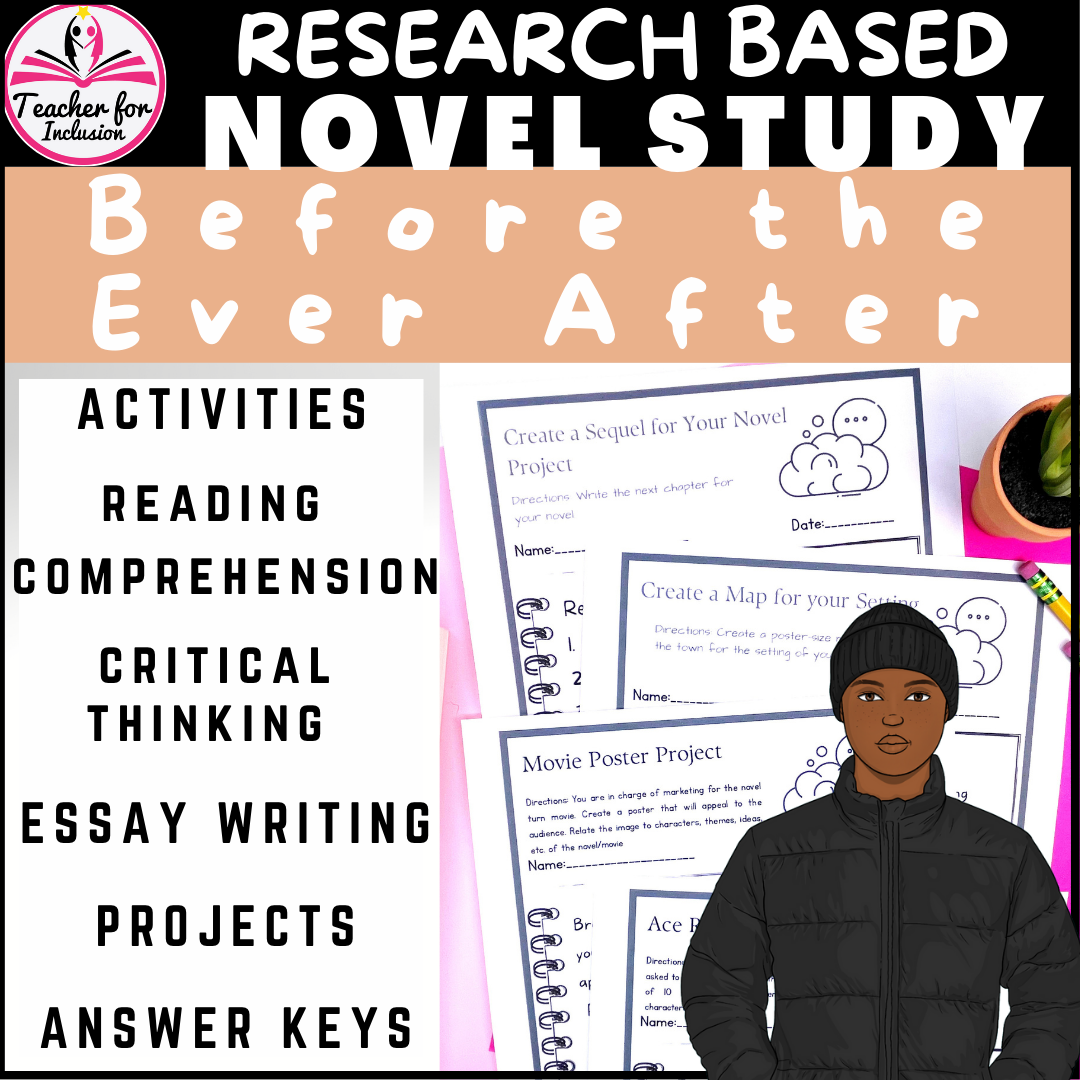 Before the Ever After Jaqueline Woodson Novel Study Curriculum Lesson ...