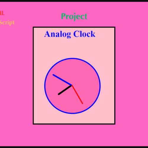 Project [Analog Clock] HTML CSS JavaScript - Classful