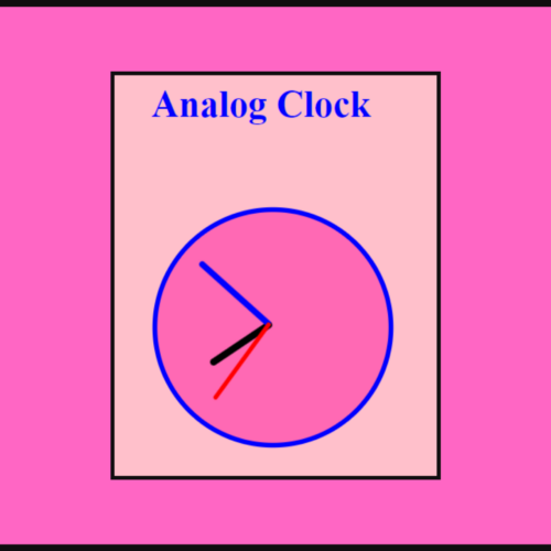 Project [Analog Clock] HTML CSS JavaScript - Classful