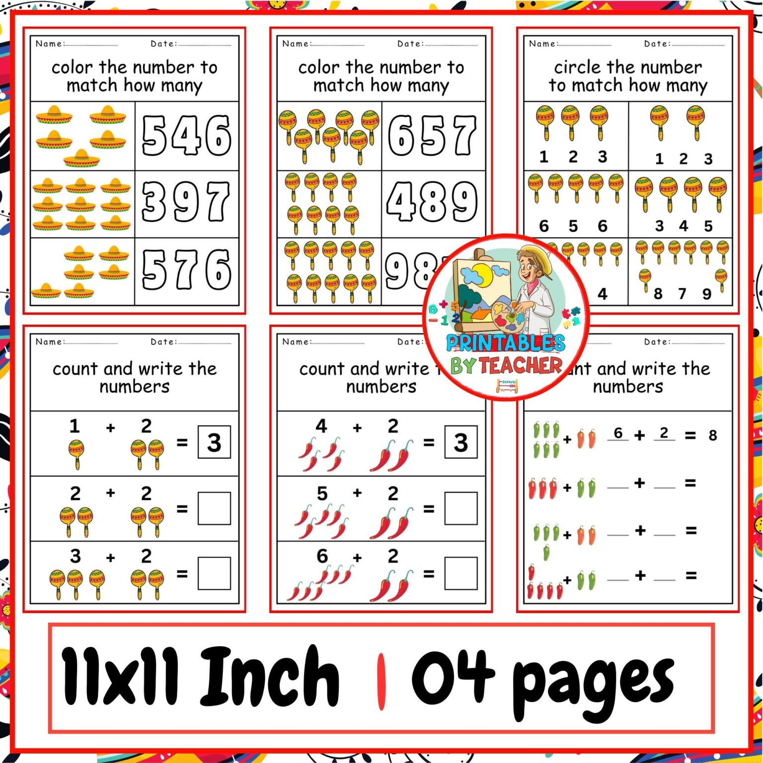 Hispanic Heritage Month math Activities | math activities worksheets ...