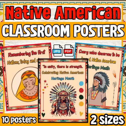 Native American heritage month Bulletin board Bundle | classroom decor ...