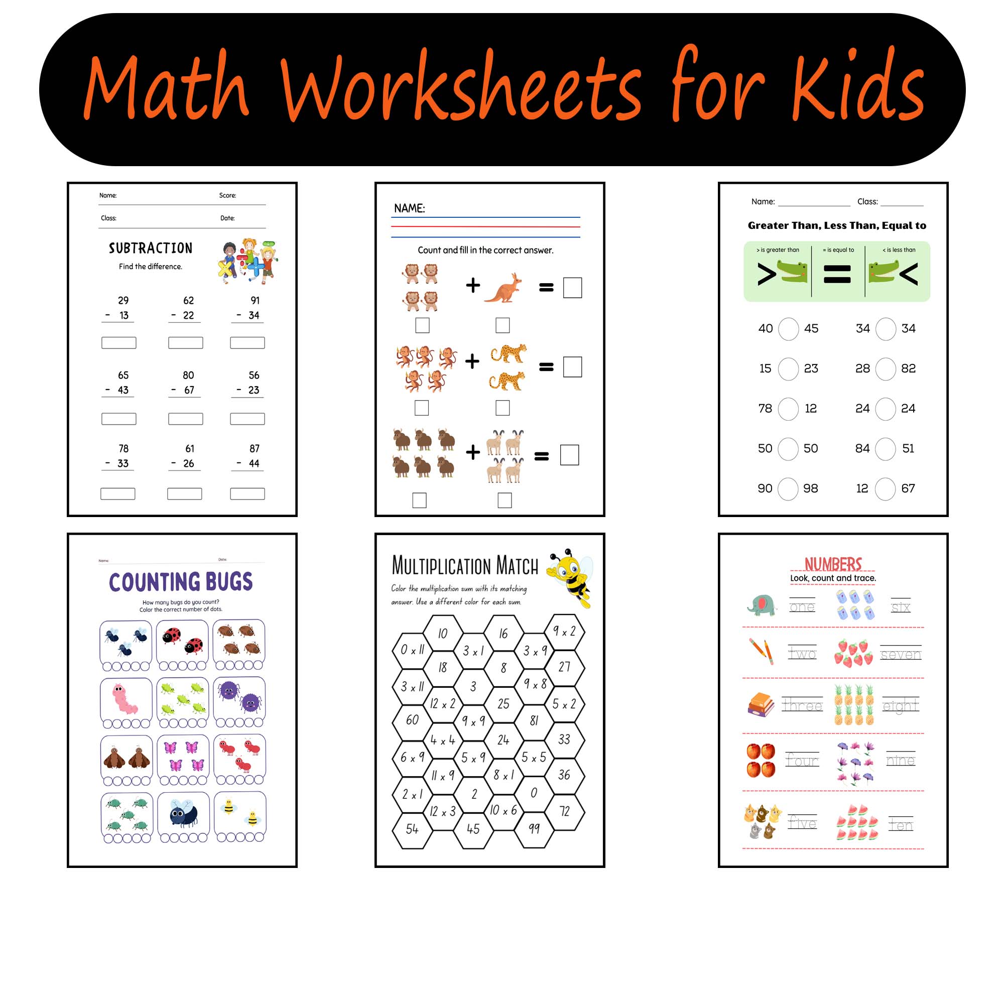 Worksheets For First Grade Math 1st Grade Math And Literacy Worksheets