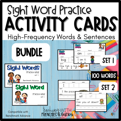 Sight Word Activity Cards | High Frequency Word and Sentence Practice ...