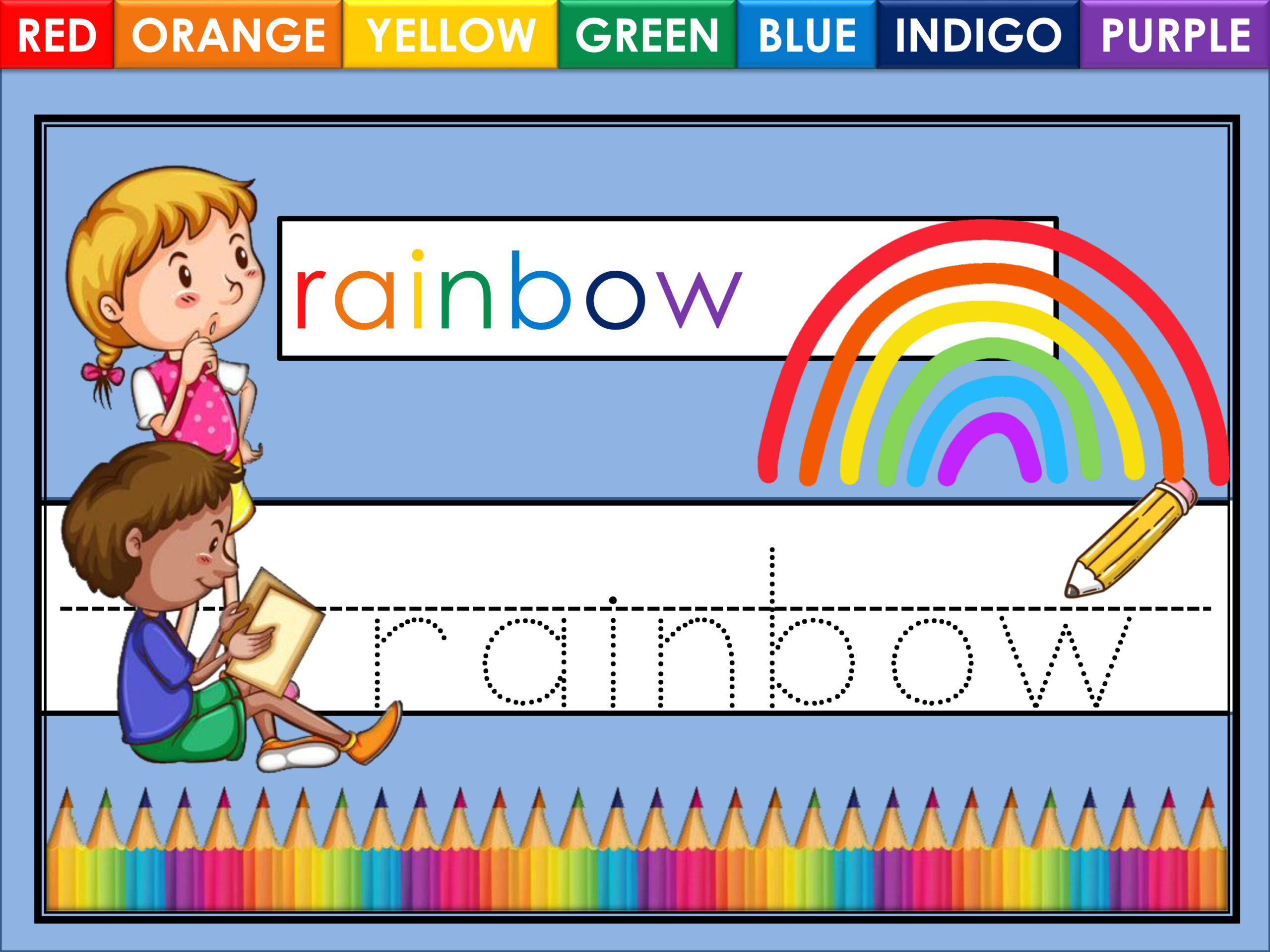 COLORS OF THE RAINBOW LESSON ALL COLORS OF THE RAINBOW - INTERACTIVE ...