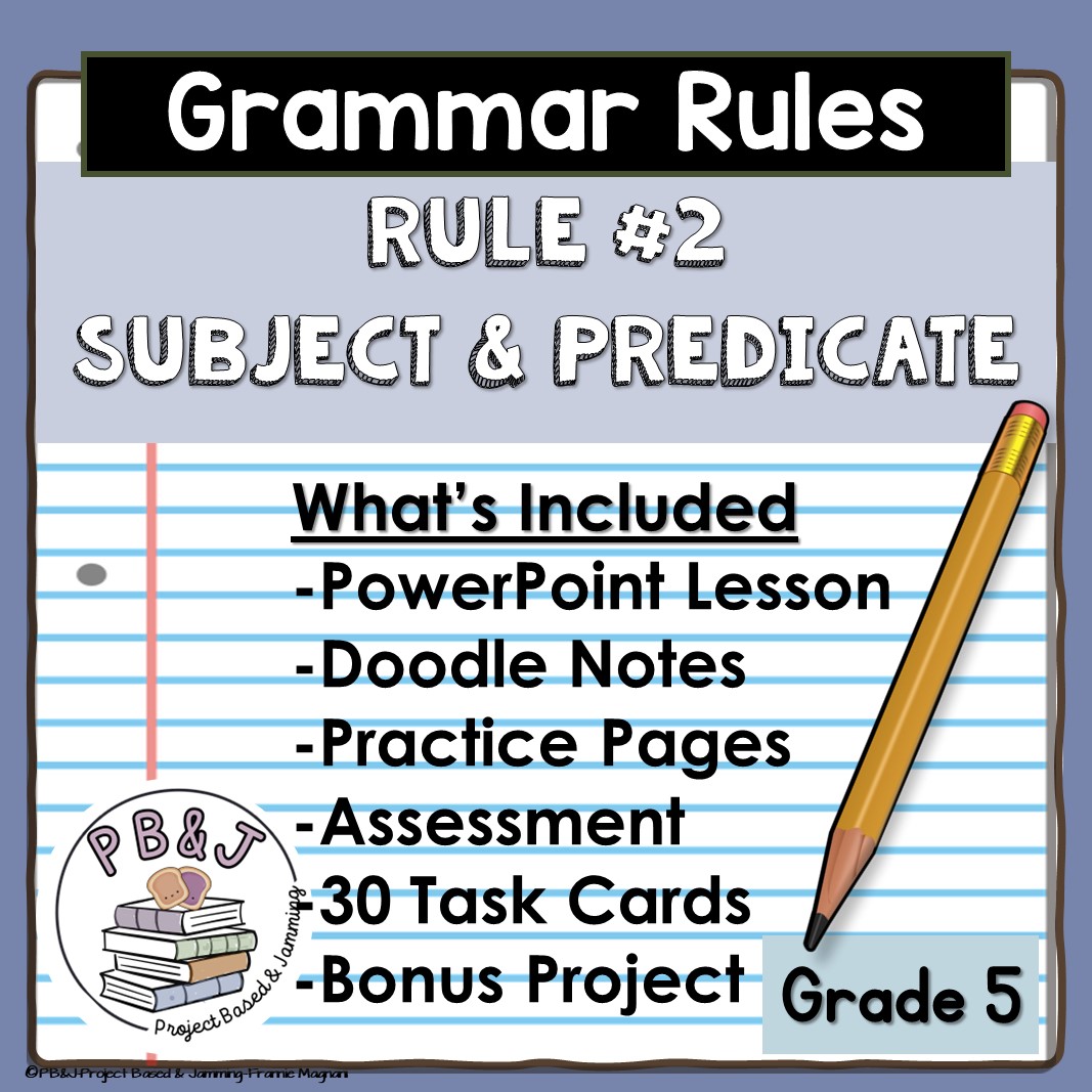 Grammar- Subject and Predicate - Classful