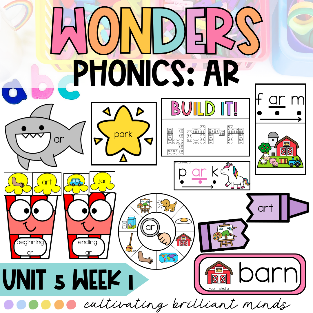 McGraw-Hill Wonders First Grade Phonics Centers |Unit 5 Week 1 | R ...