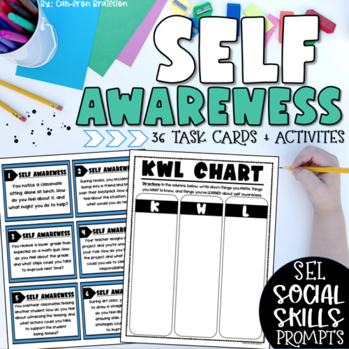 Social Emotional Learning Task Cards Prompts & Activities Self ...