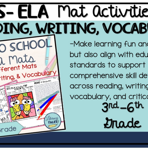 Back to School Mats Reading Writing Vocabulary Mazes Word Search ...