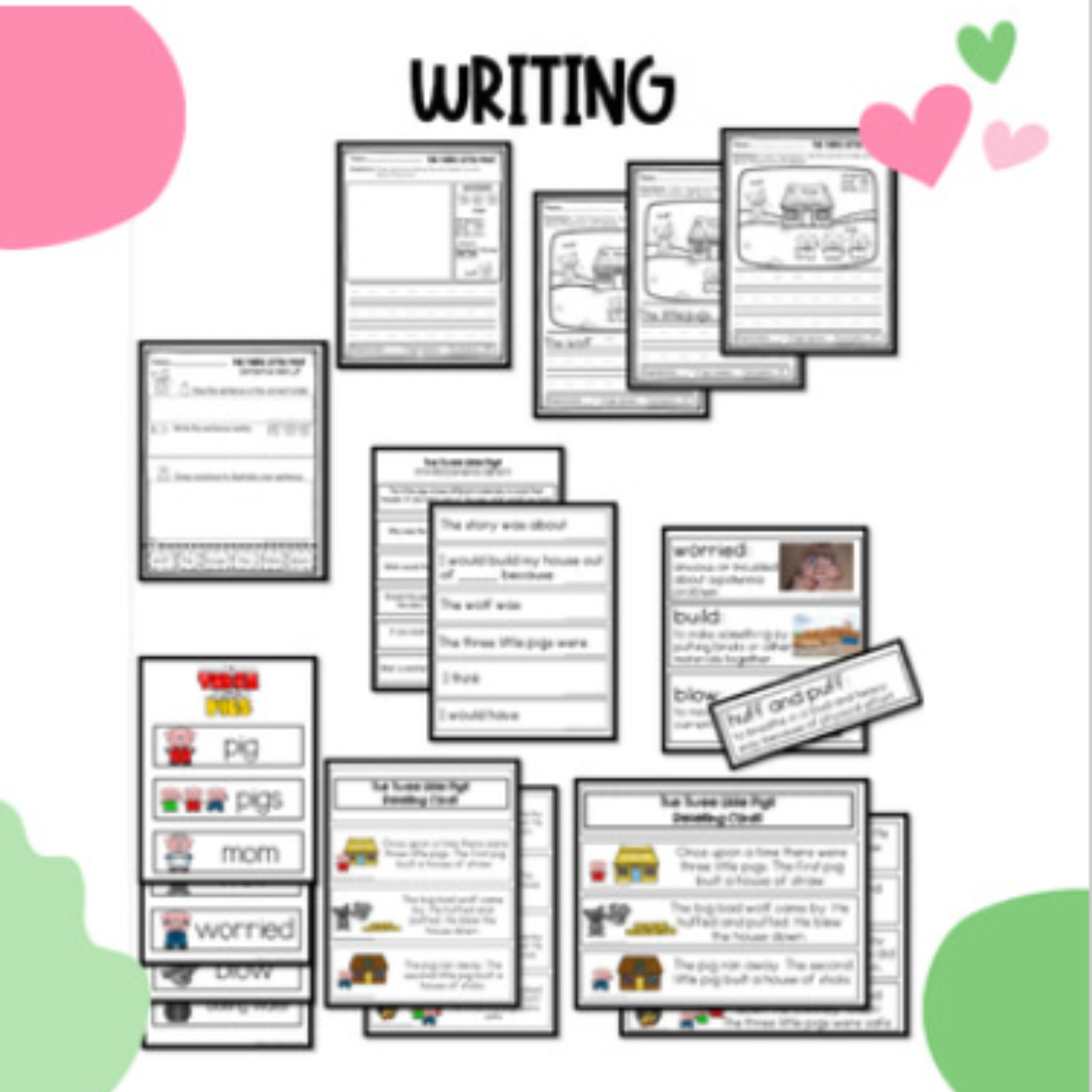 The Three Little Pigs Literacy Unit | Printable Activities| Literacy ...