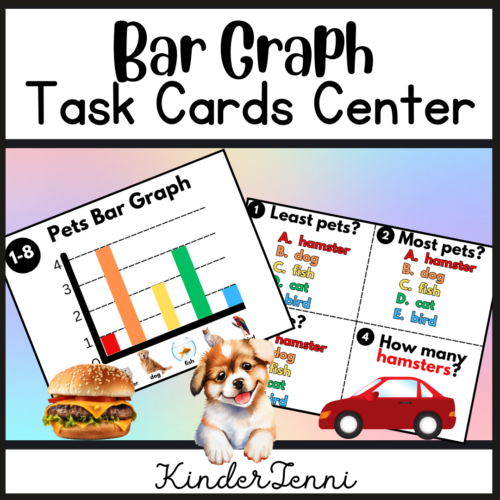Bar Graph Task Cards Math Center Hands-On and Digital - Classful